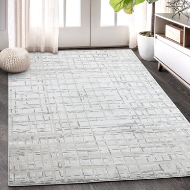 Cream/Black Farmhouse Plaid Area Rug by Pinewood Grove - Walmart.com