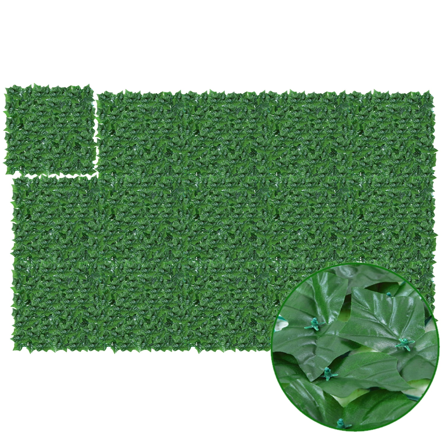 Garvee Artificial Ivy Fence Privacy Screen,59" x 99" Greenery Wall with ...