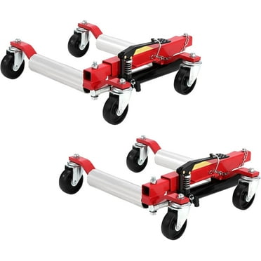 2 Pcs Hydraulic Car Wheel Dolly Jack, 1500LBS Heavy Duty Rollers with ...