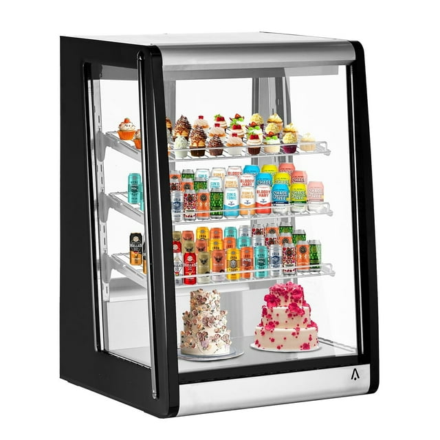 Garvee Commercial Countertop Refrigerator Display Case 5.2 Cu. Ft with ...