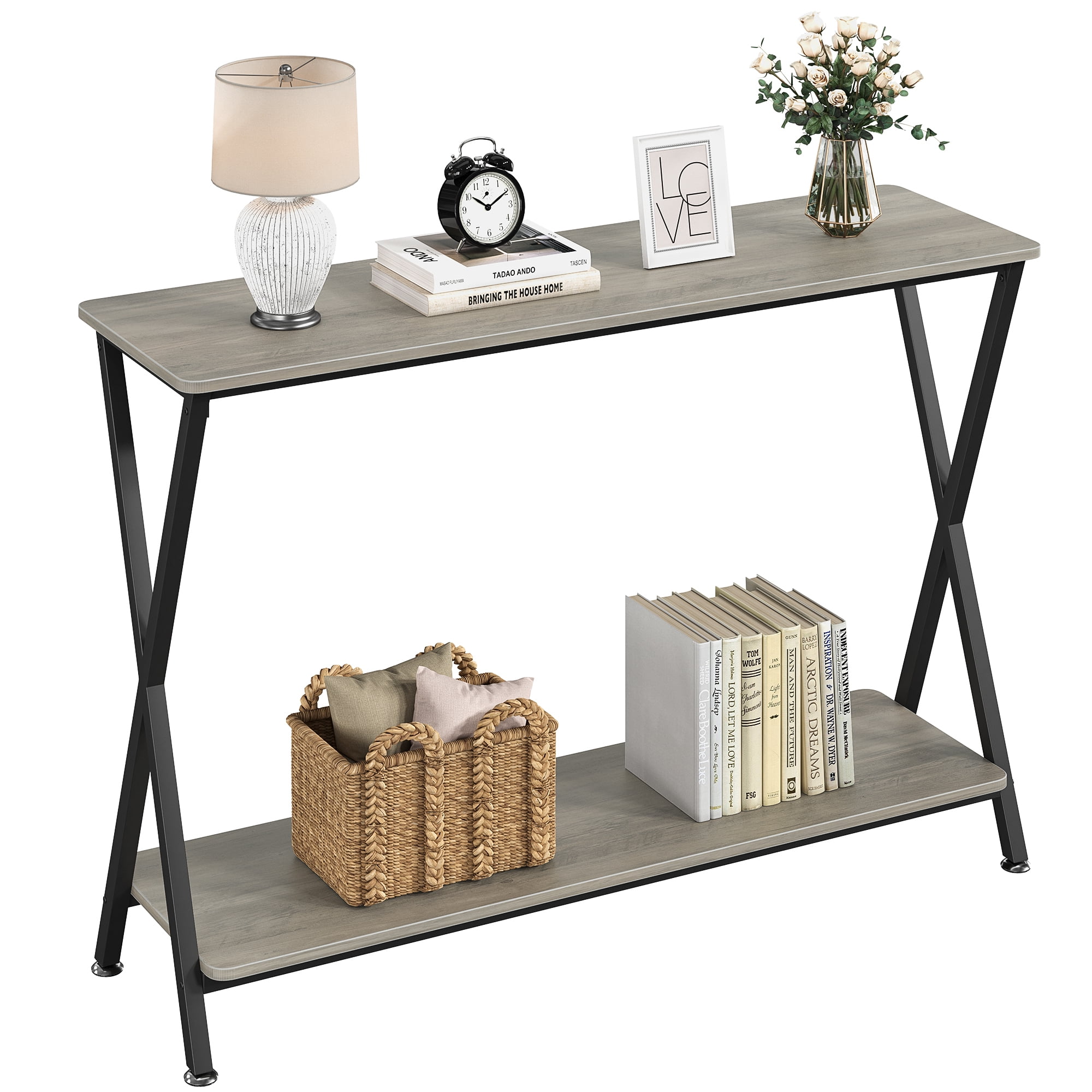WhizMax Console Table, Industrial entryway Table, Narrow Sofa Table ...