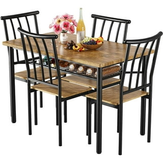 Manor Park 5-Piece Rustic Dining Set - Reclaimed Barnwood - Walmart.com