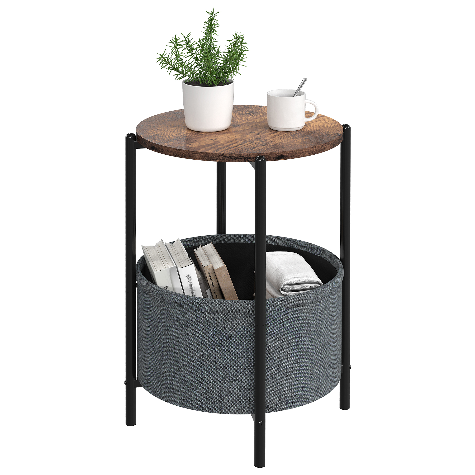 Modern Style Return Table With Wheels, Brown - Walmart.com
