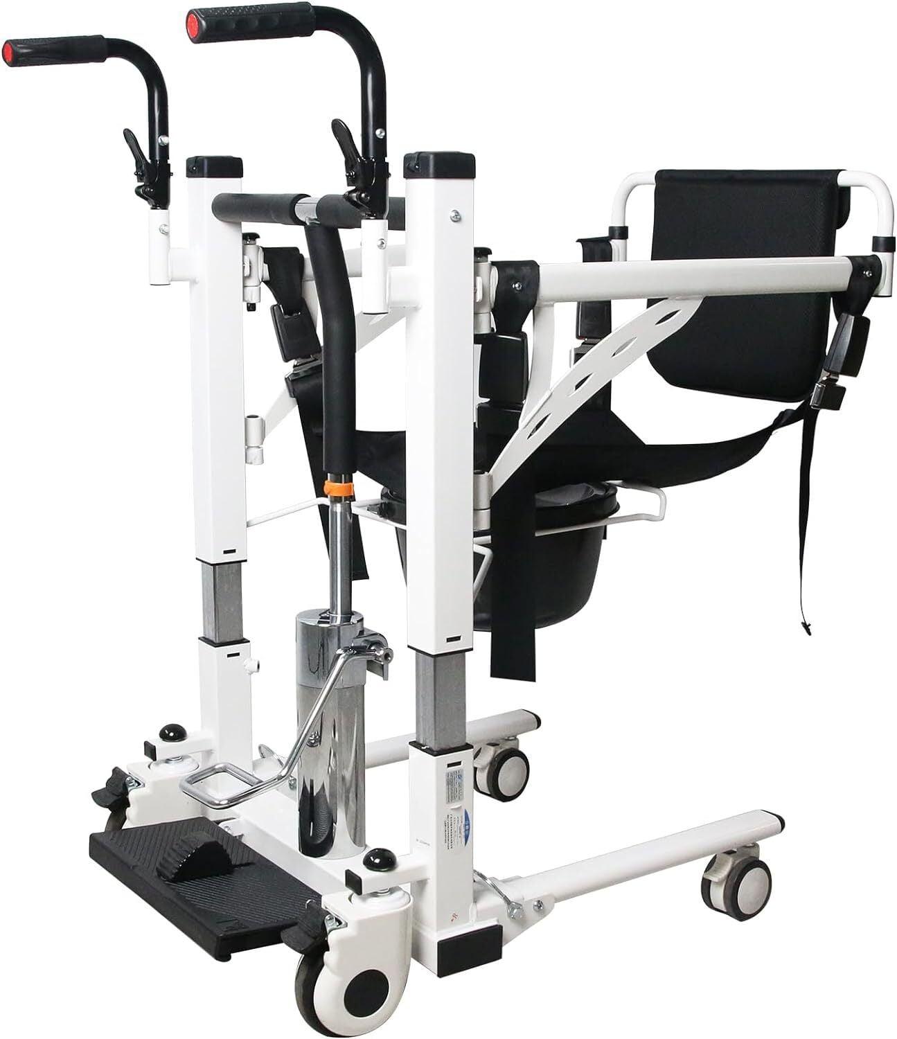 WhizMax Foldable Transfer Lift Chair, Adjustable Seat Height, Wheels ...
