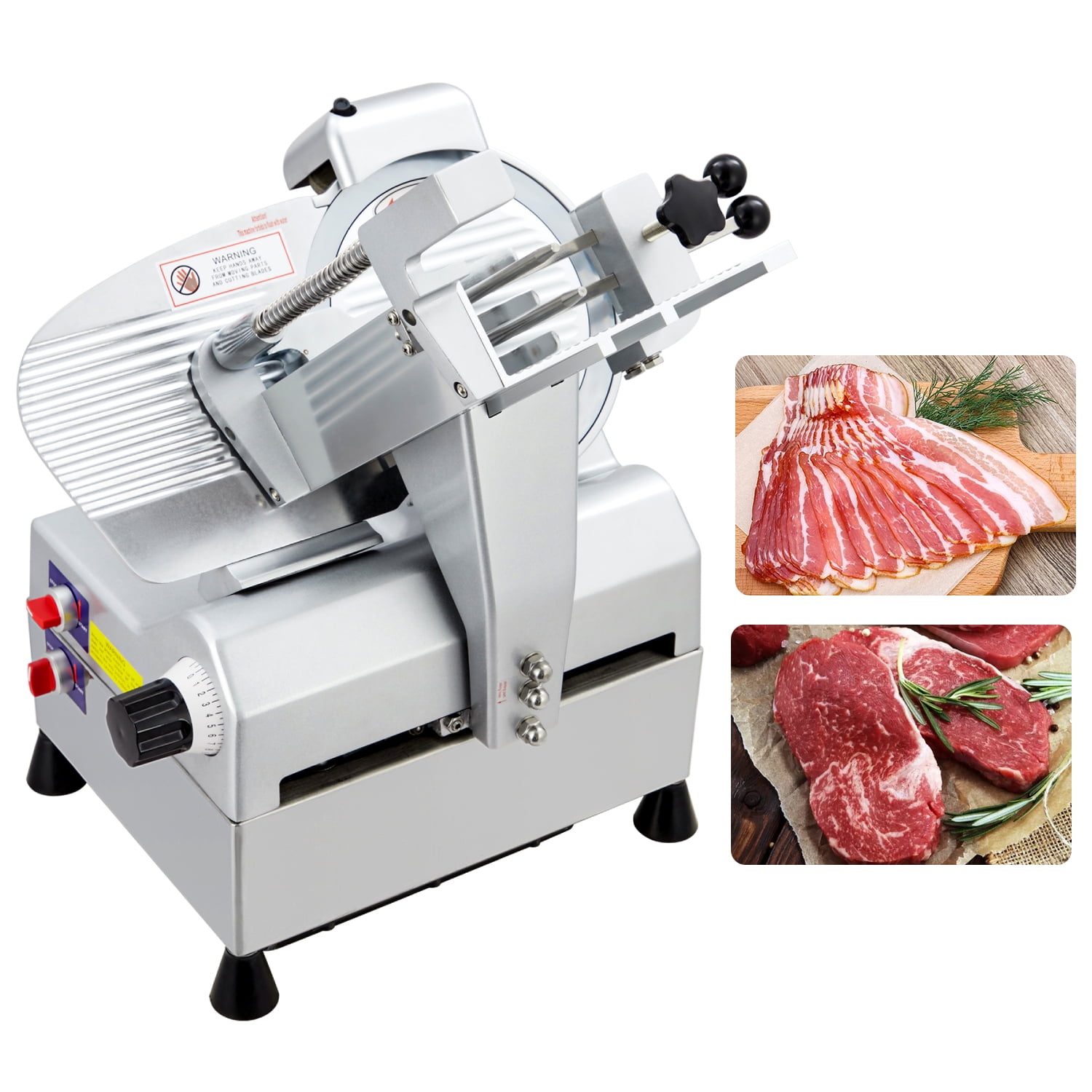 Garvee Fully Automatic Commercial Meat Slicer,10" Electric Food Slicer ...
