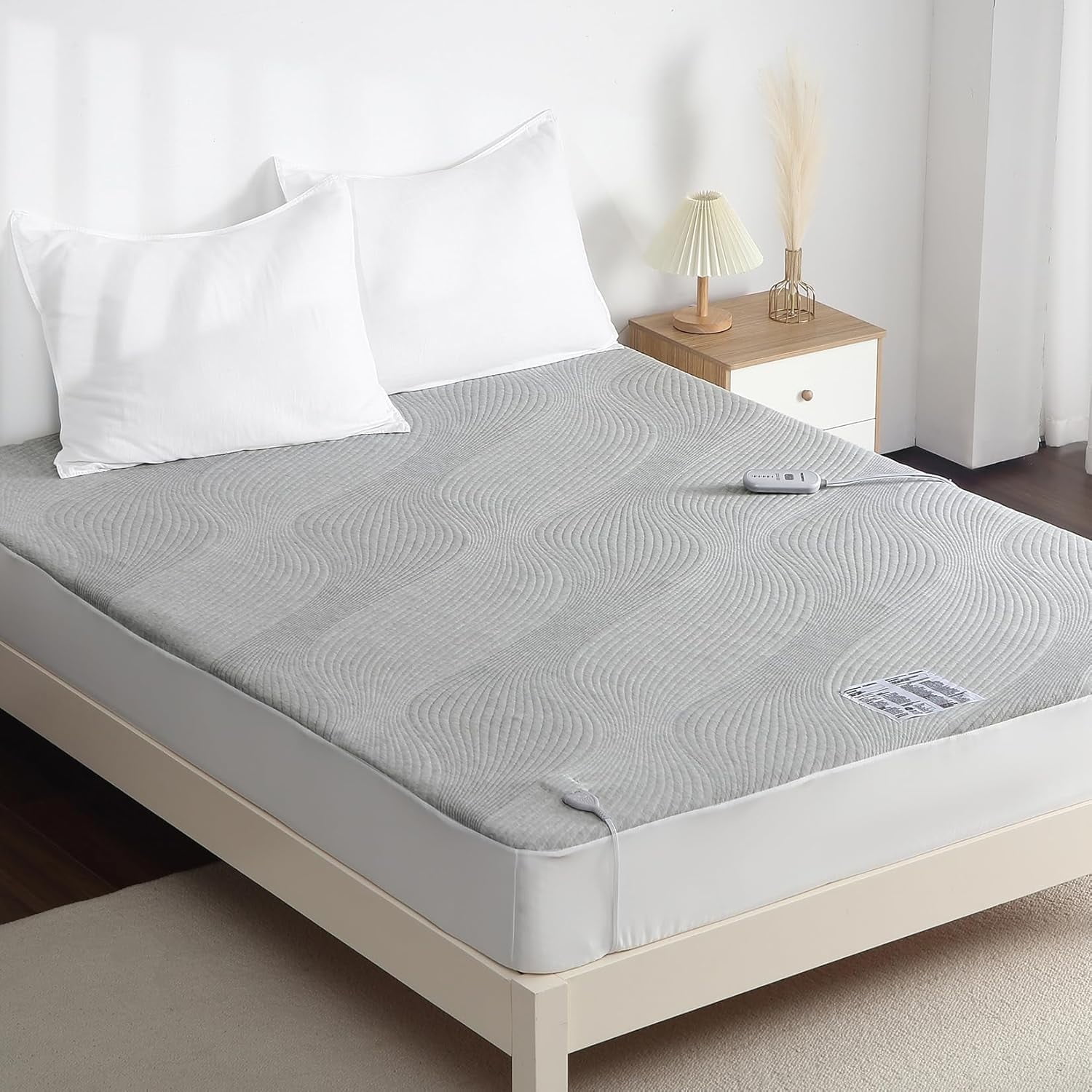Garvee Heated Mattress Pad Queen Size Dual Control, Soft Breathable ...