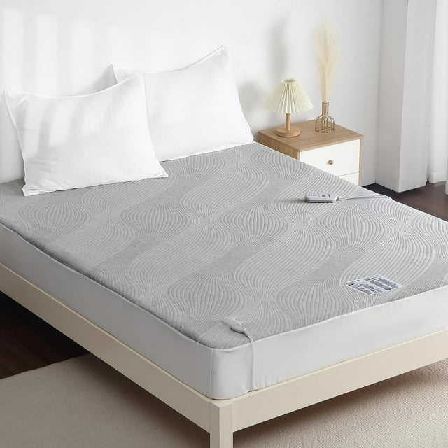 Garvee Heated Mattress Pad Queen Size Dual Control, Soft Breathable ...