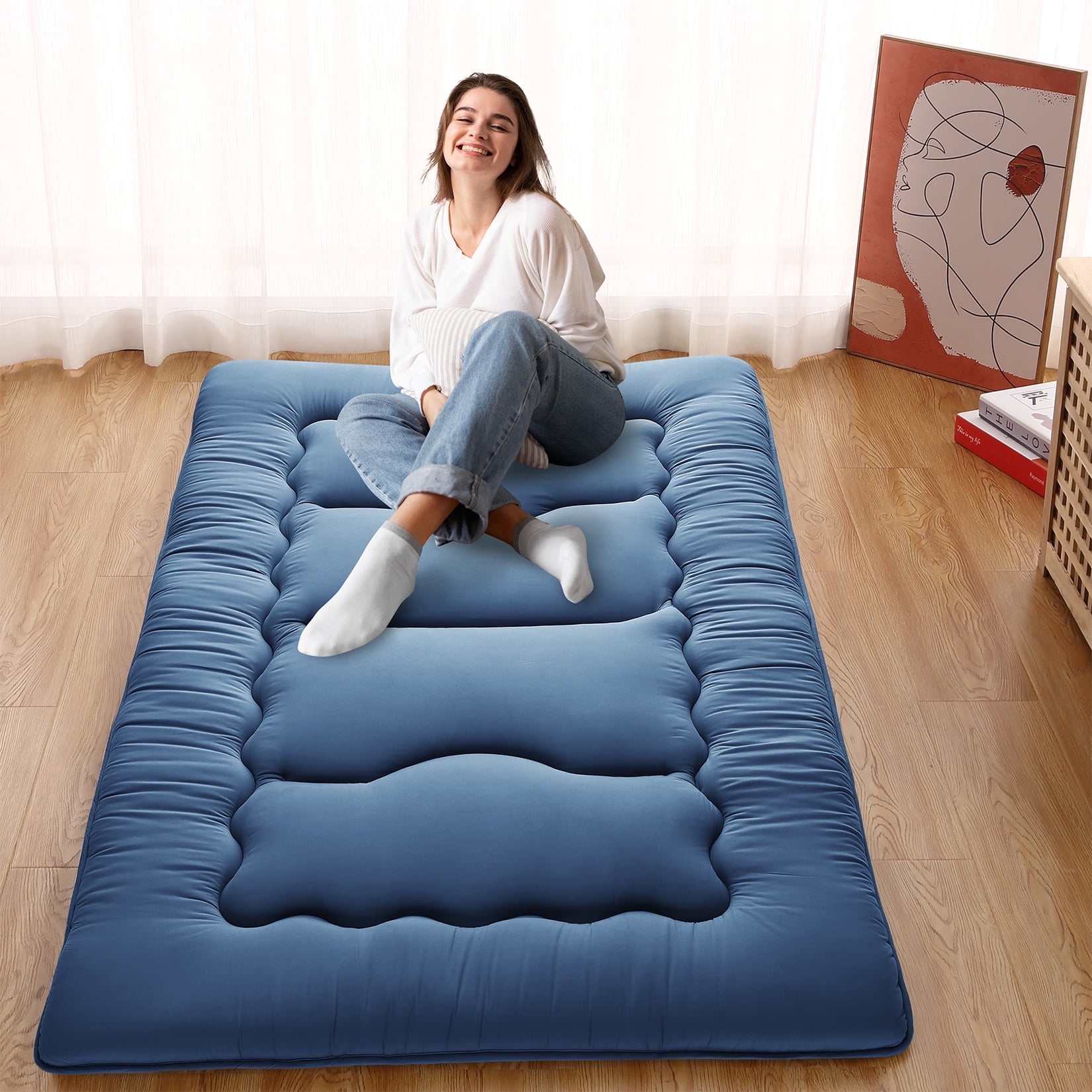 Garvee Japanese Futon Floor Mattress, Sleeping Mattress for Floor ...