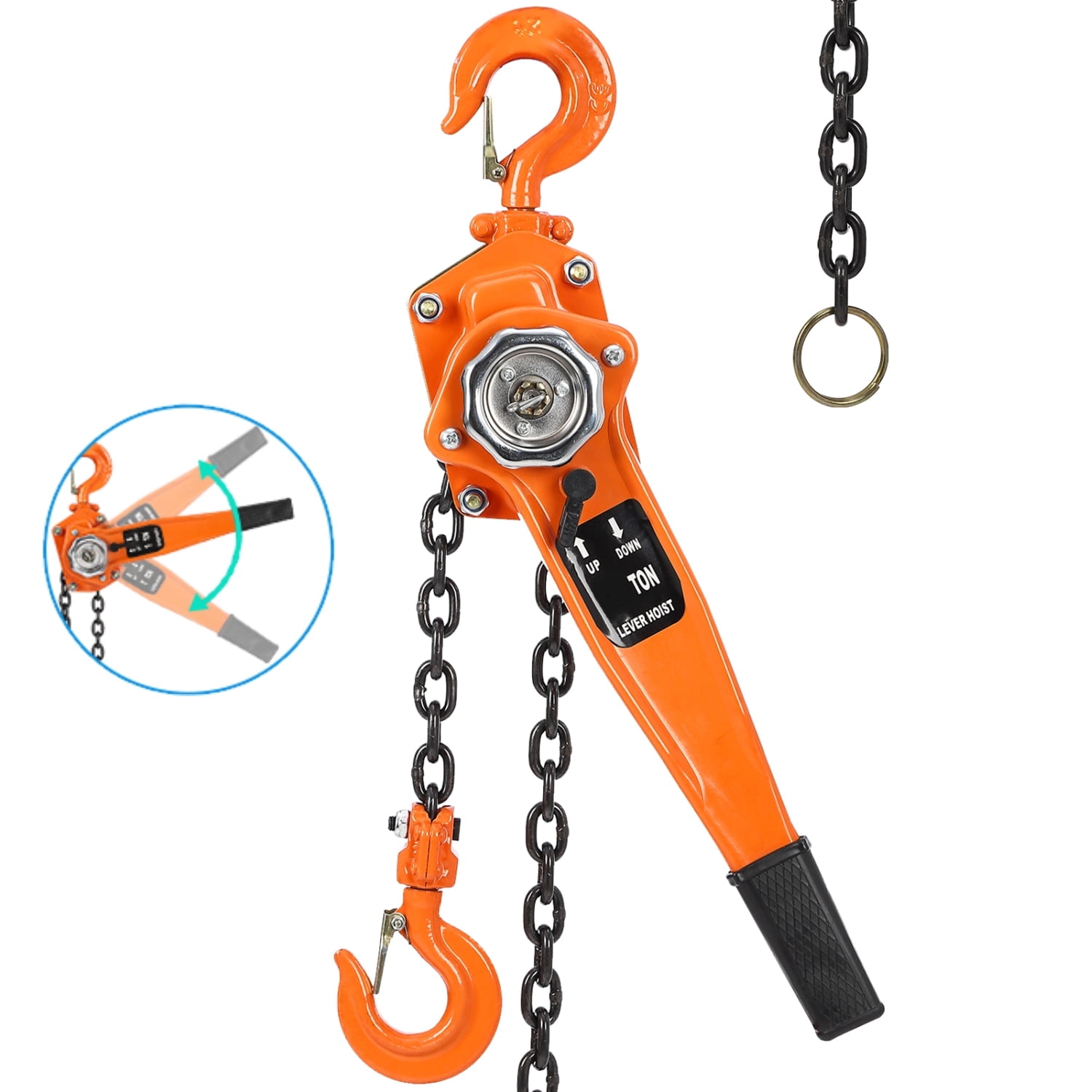 Garvee Manual Lever Chain Hoist | 1 Ton 10 Ft Lift | Efficient Ratchet ...