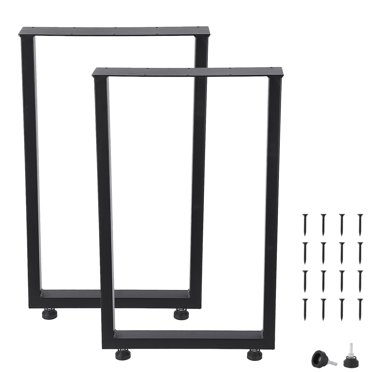 VEVOR Set of 2 Steel Table Legs, 28"Height 30"Wide Dining Table Legs ...