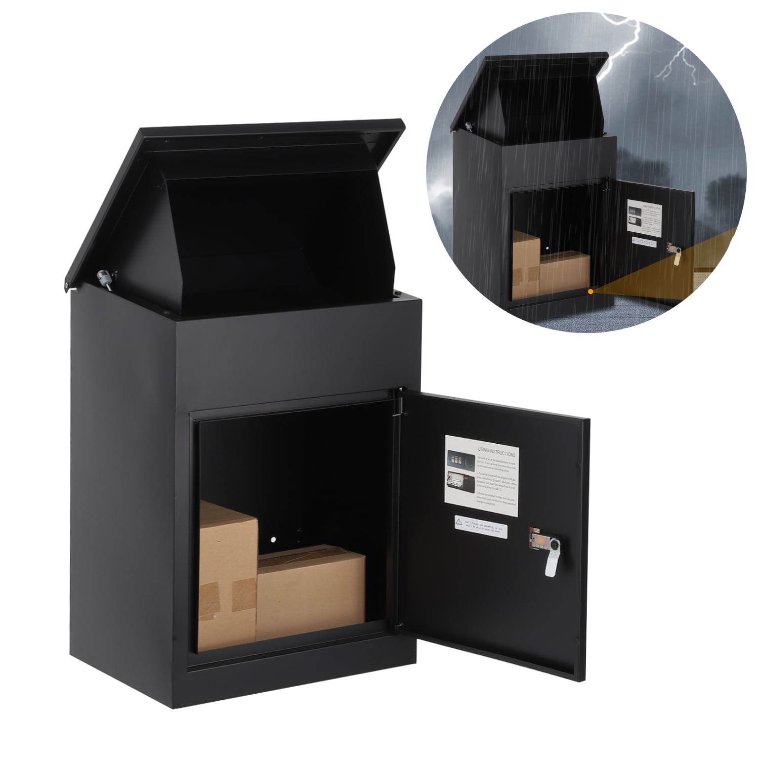 Garvee Package Delivery Boxes for Outside,17.3"x 13.8"x 22.8" Extra ...