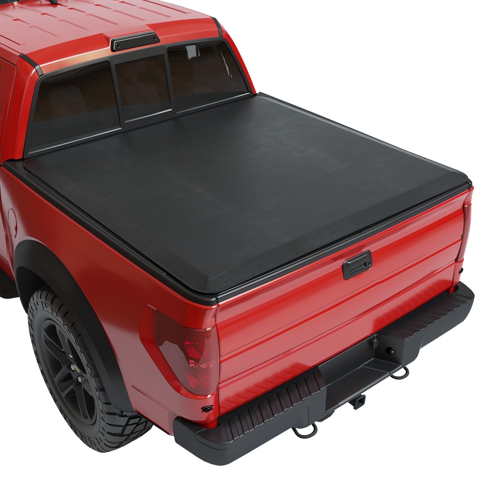 Garvee Soft Quad Fold Truck Bed Tonneau Cover for 2009-2014 Ford F150 ...