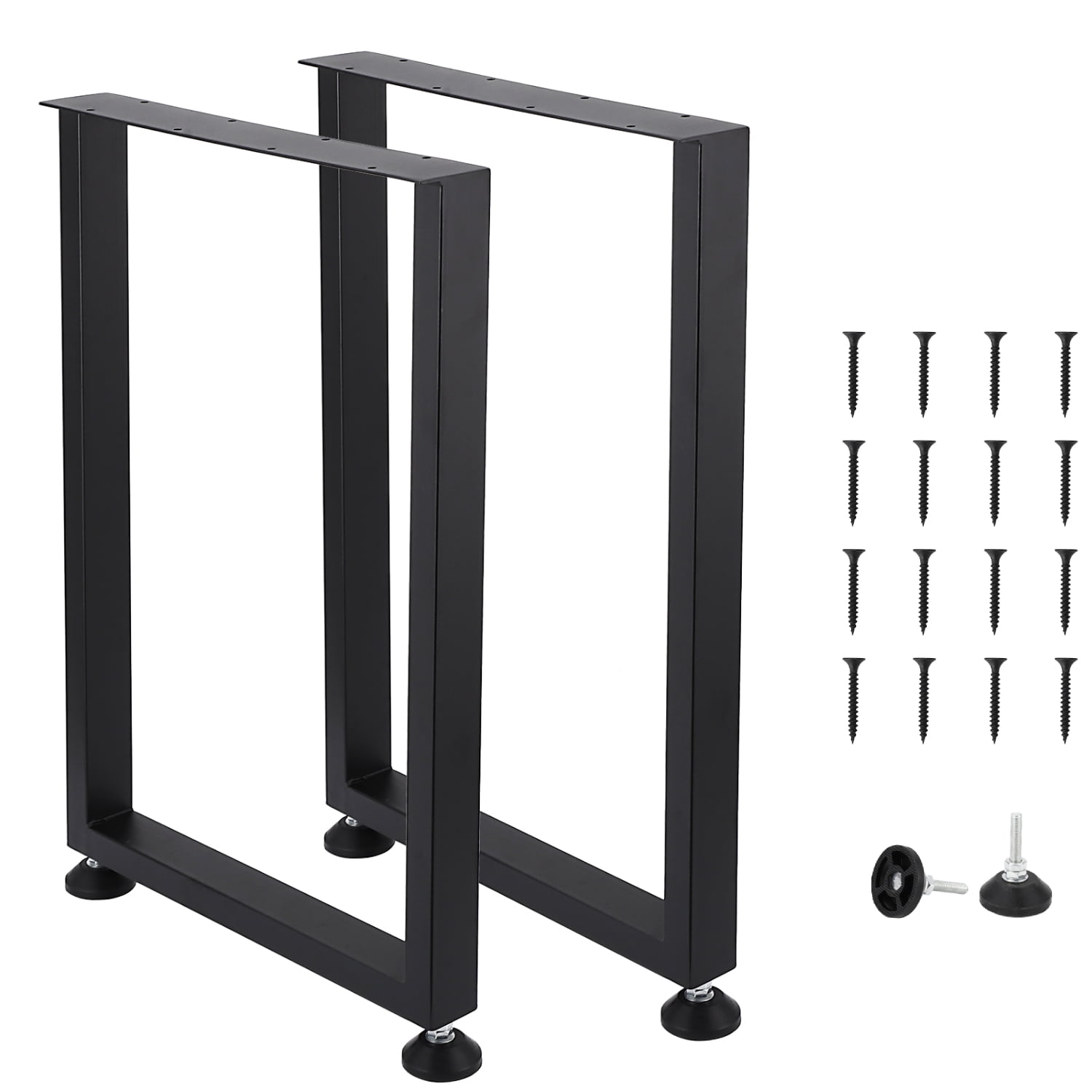 Garvee Square Tube Table Legs,16"H x 17"W,Heavy Duty Desk Legs Dining ...