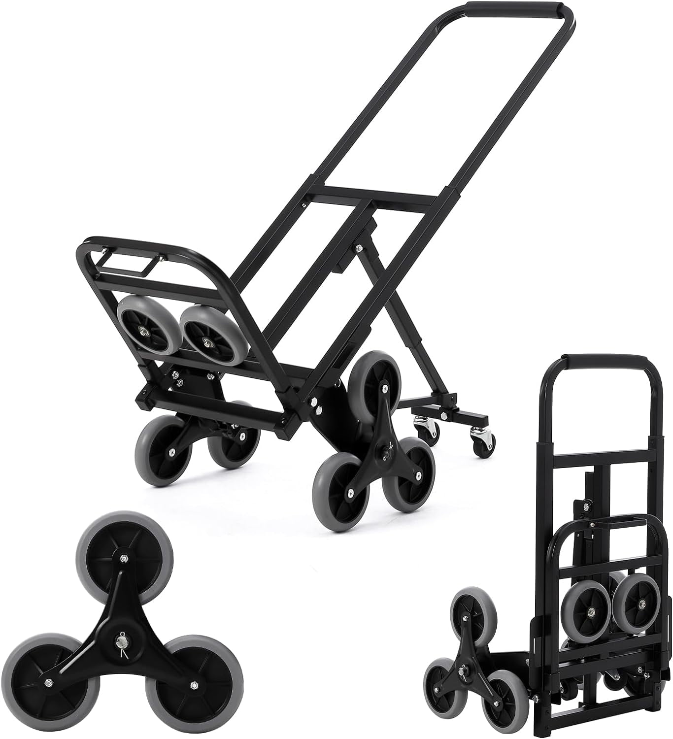 WhizMax Stair Climbing Cart, 330 LB Climber Hand Truck Dolly with ...