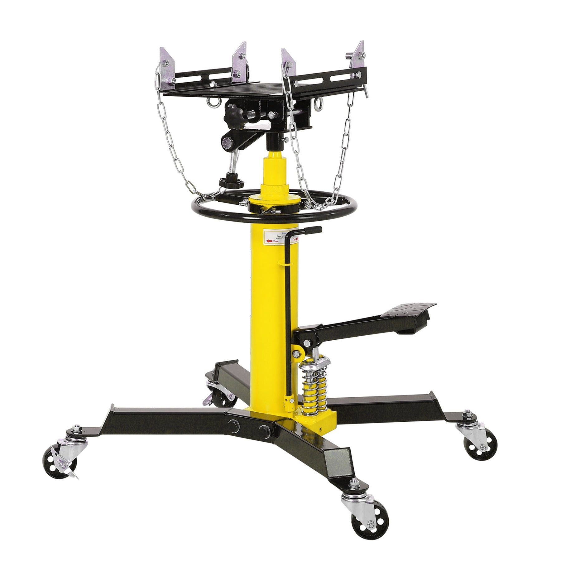 Garvee Transmission Jack 1322 Lbs with Foot Pedal, 2-Stage Hydraulic ...