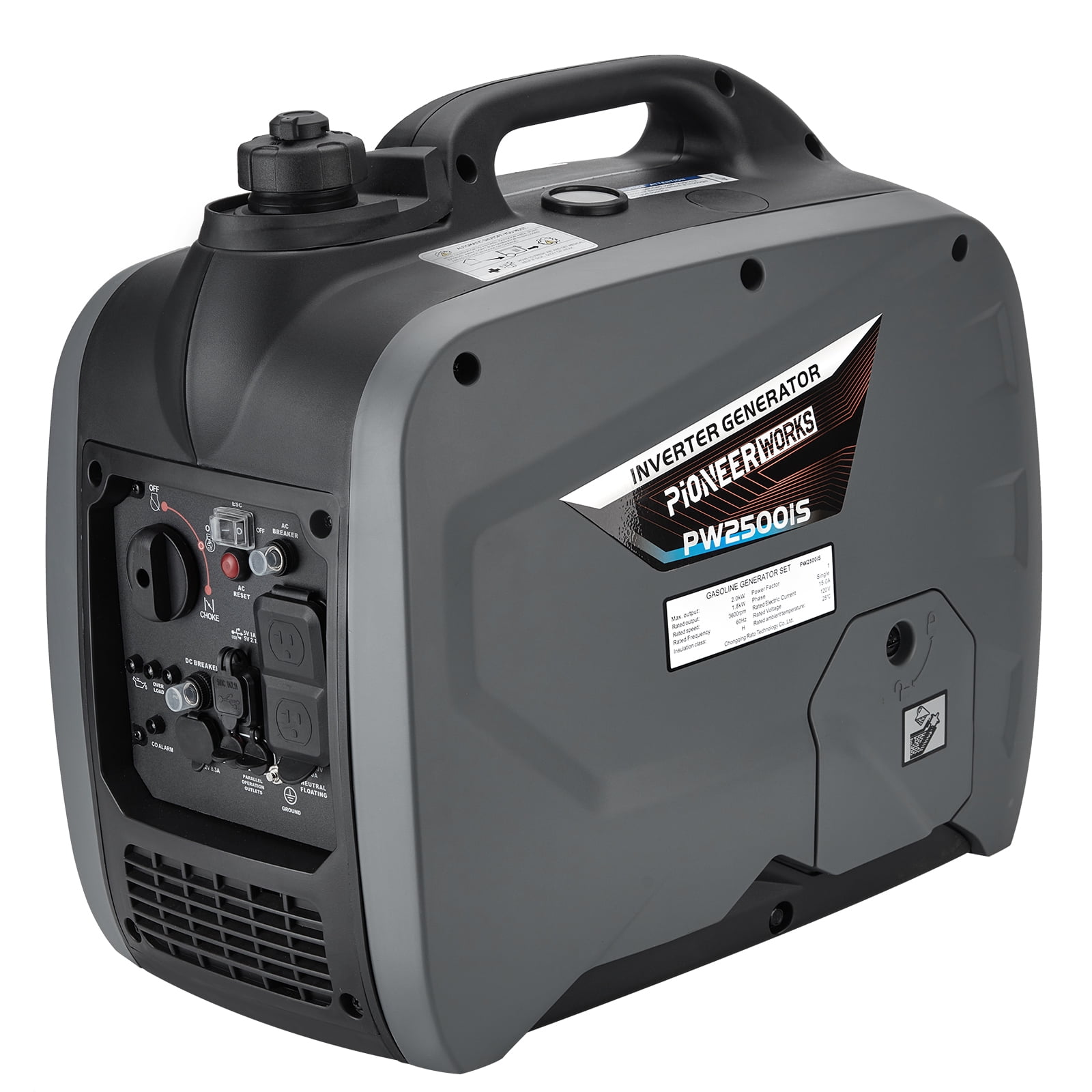 Whizmax 4000W Portable Inverter Generator,12V Dc To 120V AC 60HZ, Lcd ...