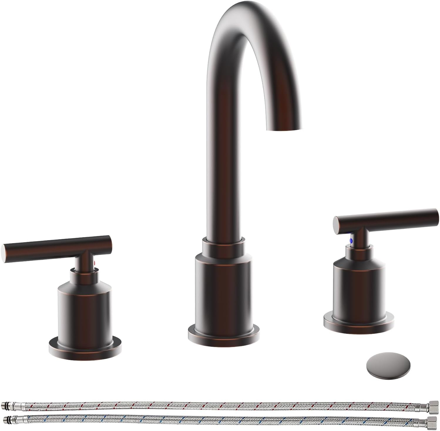 Whizmax 8 Inch Bathroom Faucet, Brushed Gold Widespread Bathroom Sink ...