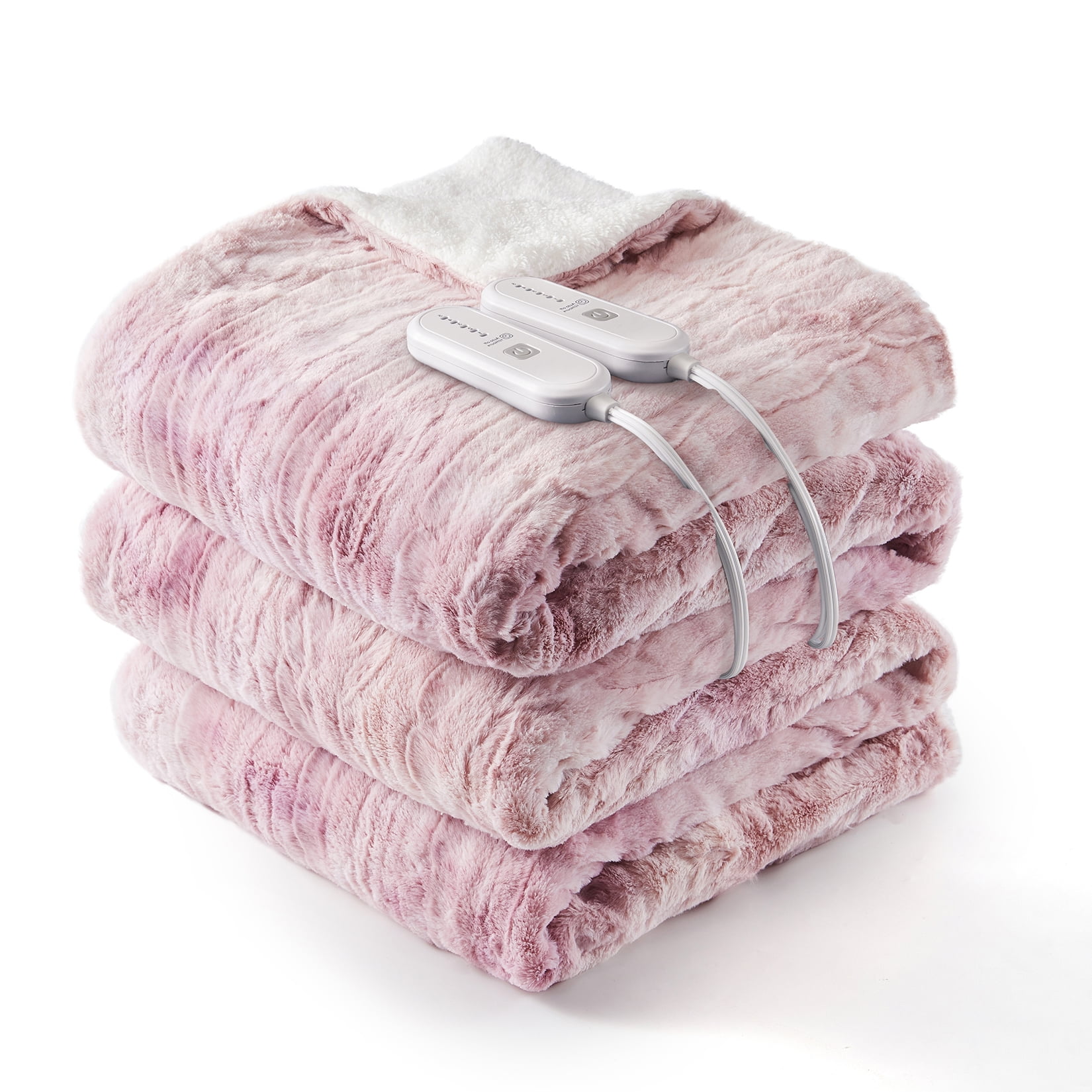 Garvee Electric Heated Blanket Queen Size with Dual Control, 5 Heating ...