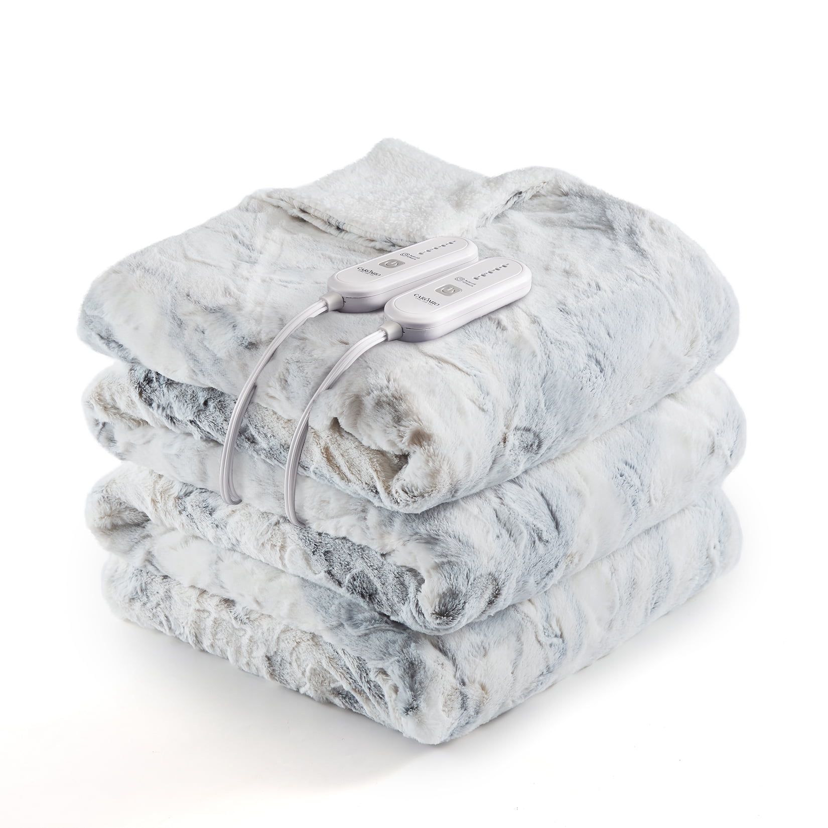 Whizmax Electric Heated Blanket Queen Size with Dual Control, 5 Heating ...