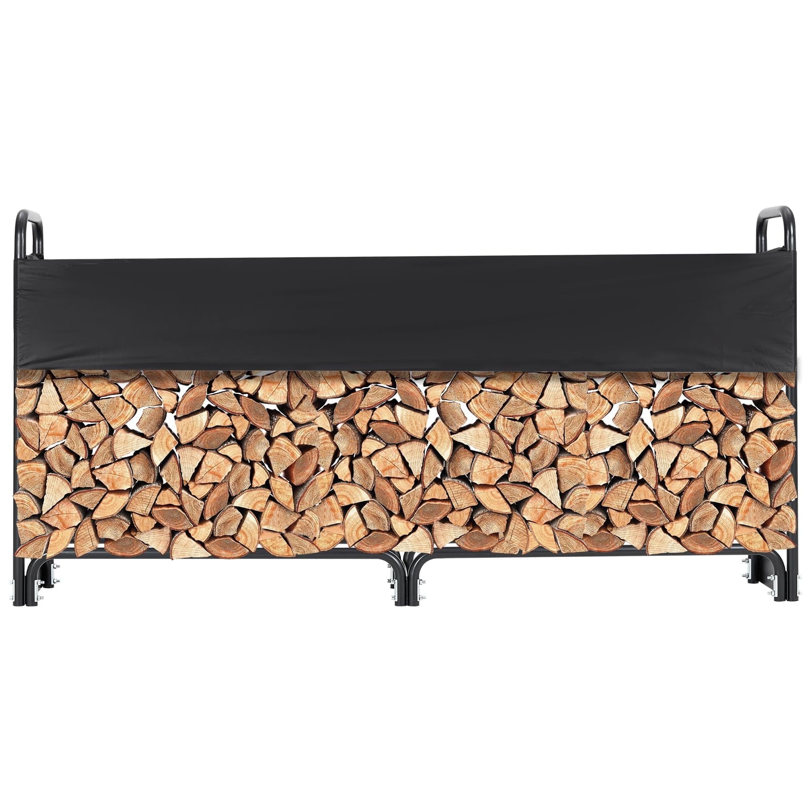 Garvee Firewood Rack Outdoor,for Fireplace Wood Storage, Heavy Duty ...