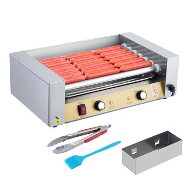 RollerDog Big 12 Stainless Steel Hotdog Roller with Drip Tray - Walmart.com