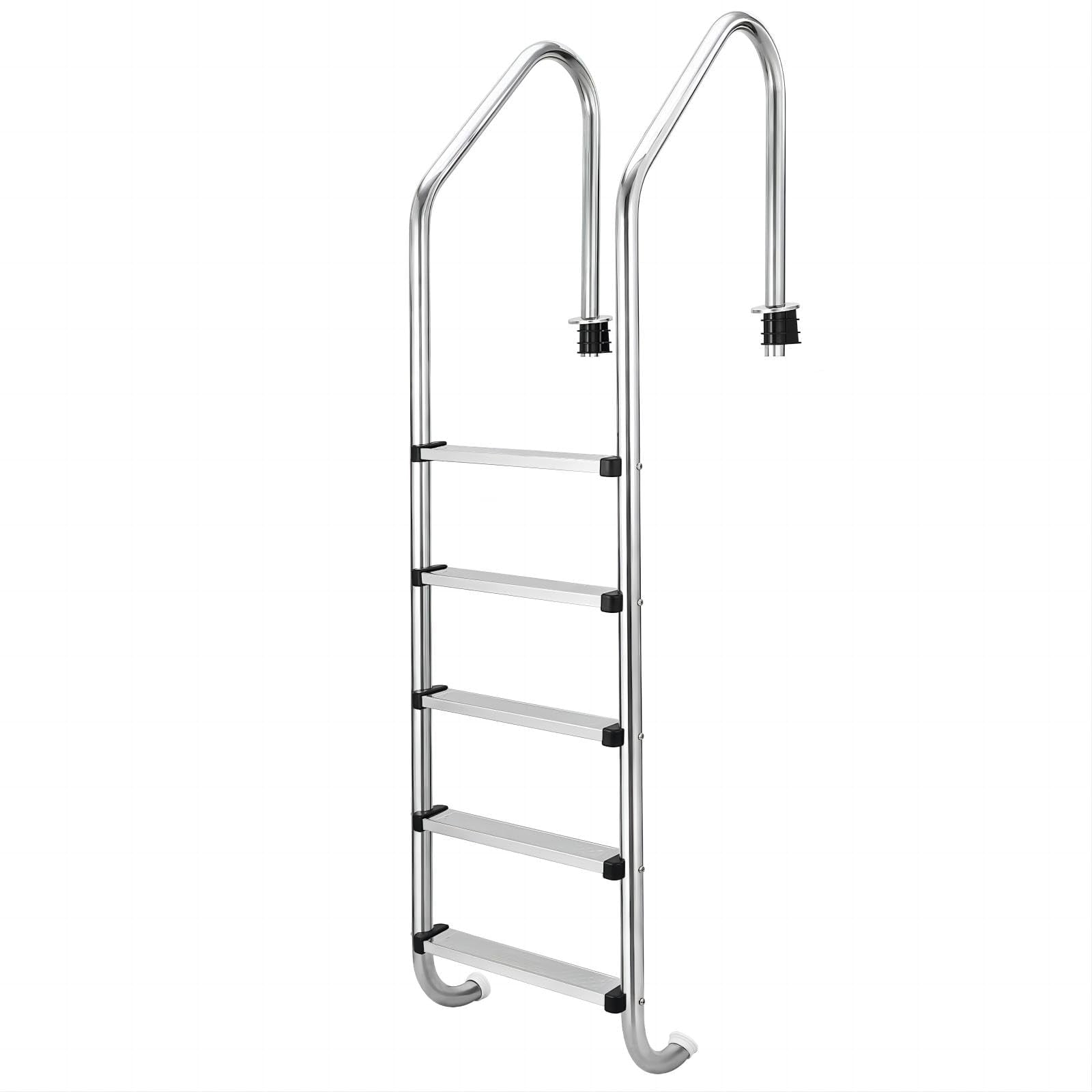 Whizmax Pool Ladder,5 Steps,304 Stainless Steel Swimming Pool Ladder ...