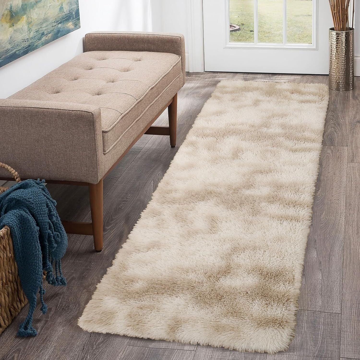 Garvee Shag Fluffy Area Rug Modern Indoor Plush Shaggy Carpet 2' x 6 ...