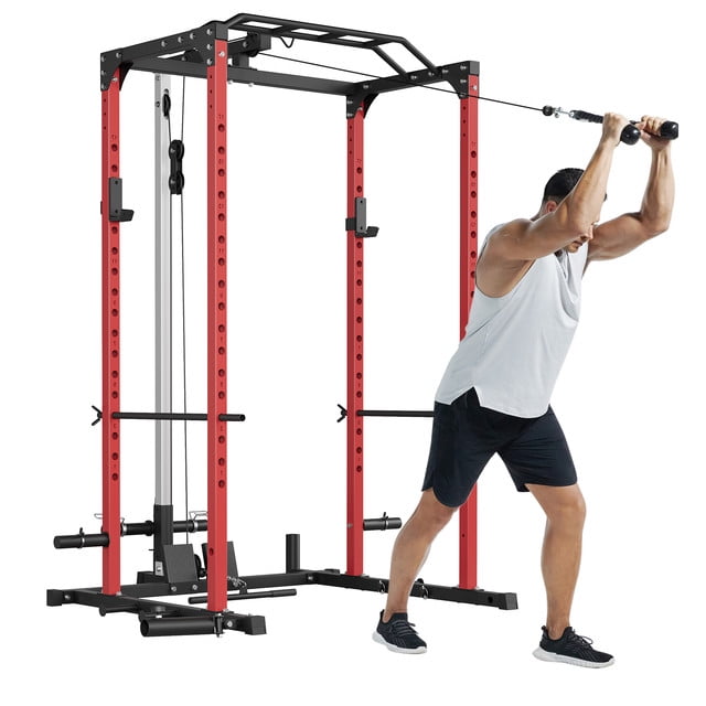 Whizmax Power Rack Cage, 1200lbs Weight Capacity, Multi-Function Squat ...