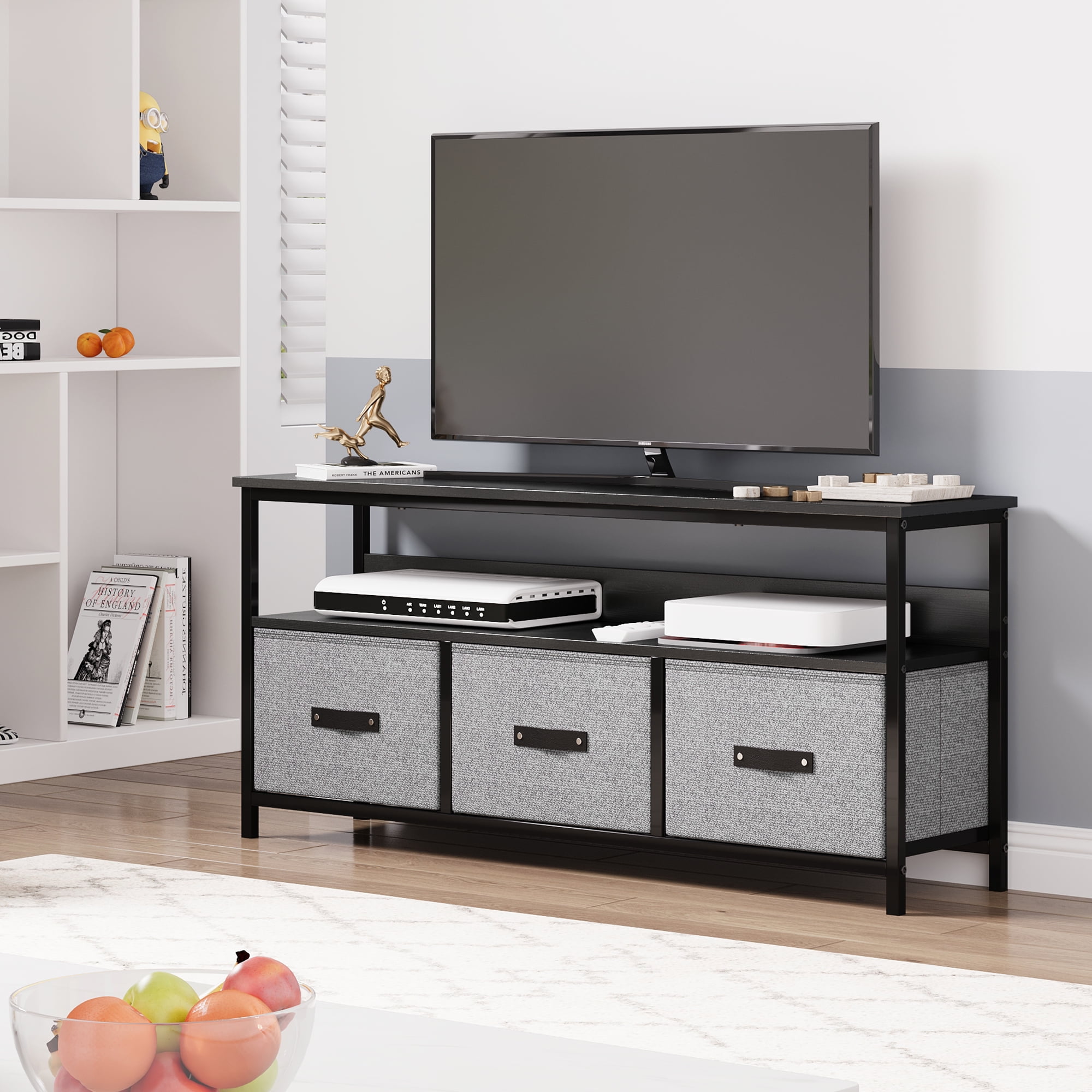 Whizmax Tv Stand 55 Inch with Storage Tv Stand for Bedroom Small Tv ...