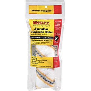 Whizz 60015 6" Premium Gold Stripe 1/2" Nap Jumbo Mini Roller - 10ct ...