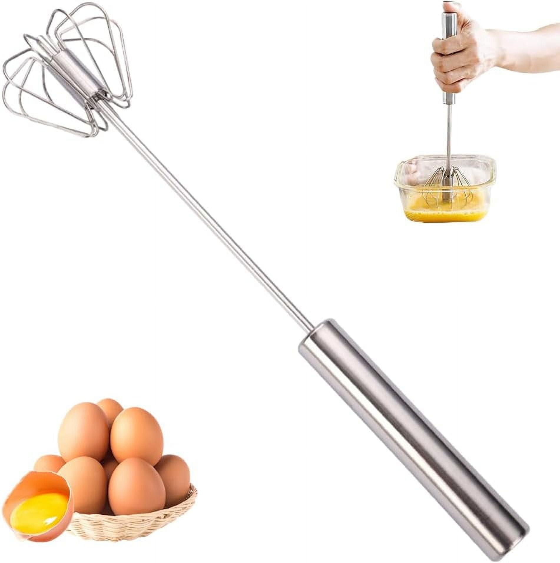 Whizzy Whisk, 2025 New Stainless Steel Semi-Automatic Whisk, Rotatable ...
