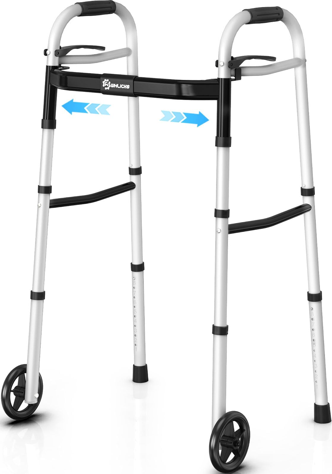 Whlicks Narrow Folding Walkers for Seniors,Aluminum Lightweight Walkers ...