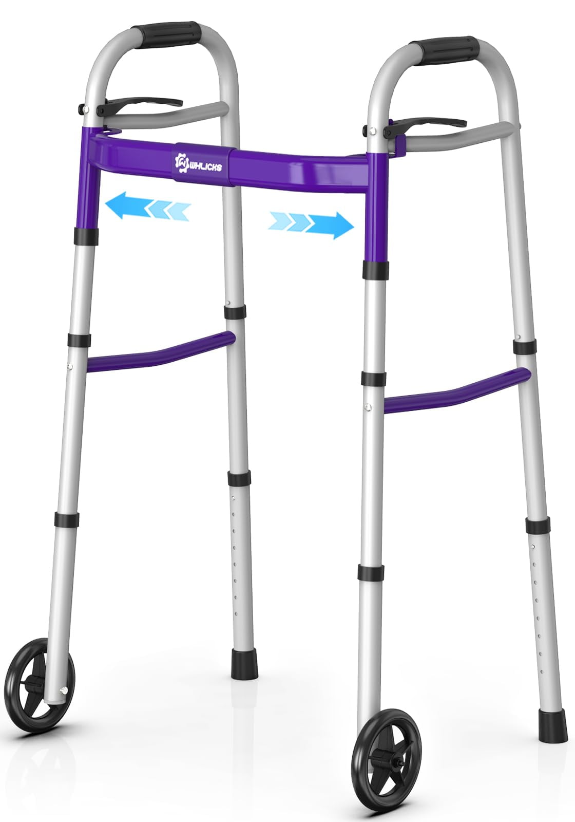 Whlicks Narrow Folding Walkers for Seniors,Aluminum Lightweight Walkers ...