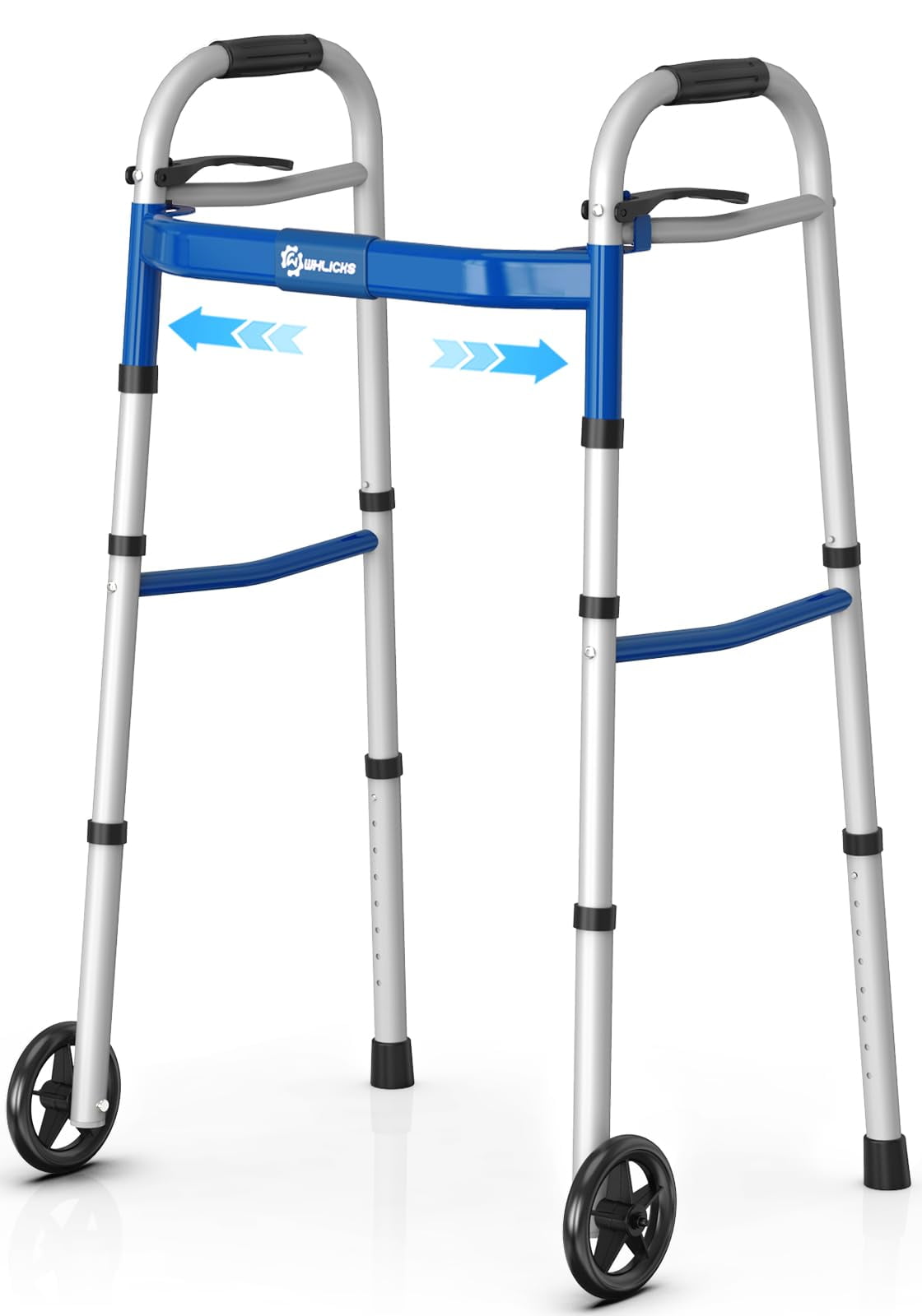Whlicks Narrow Folding Walkers for Seniors,Aluminum Lightweight Walkers ...