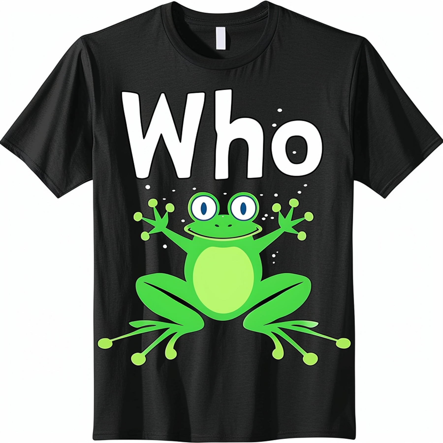 Who Let the Frogs Out? Funny Frog TShirt in iPhone Style Design Black ...