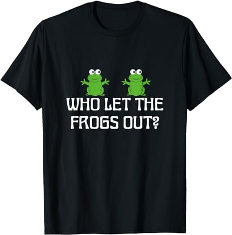 Who Let The Frogs Out Funny Frog Lovers Passover Costume T-Shirt ...