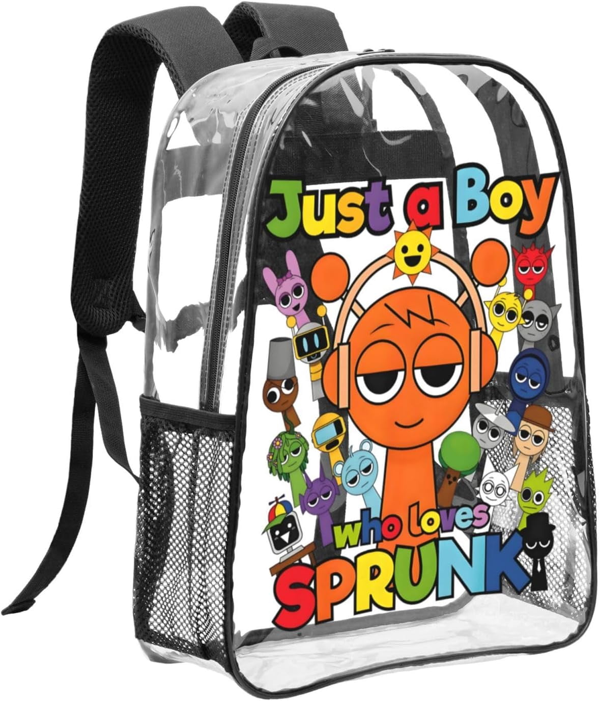 Who Loves Sprunki Backpacks Primary Transparent Backpack Elementary ...