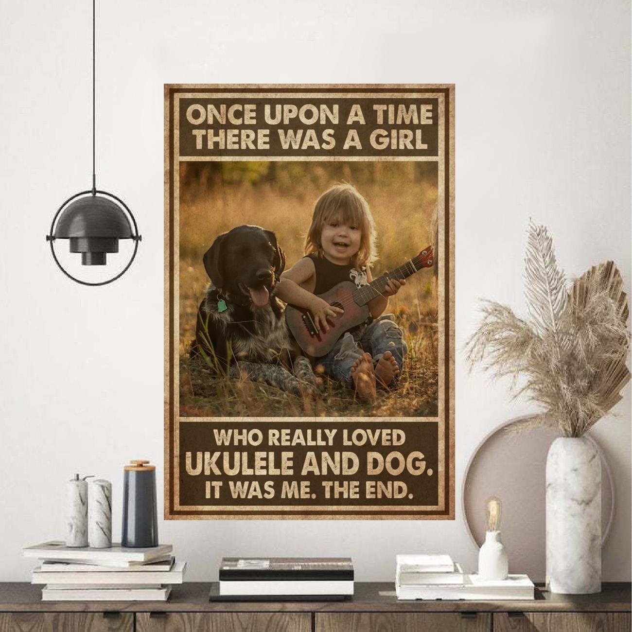 Who Really Loved Ukulele And Dog Poster 16 x 24 Inch Poster - Walmart.com