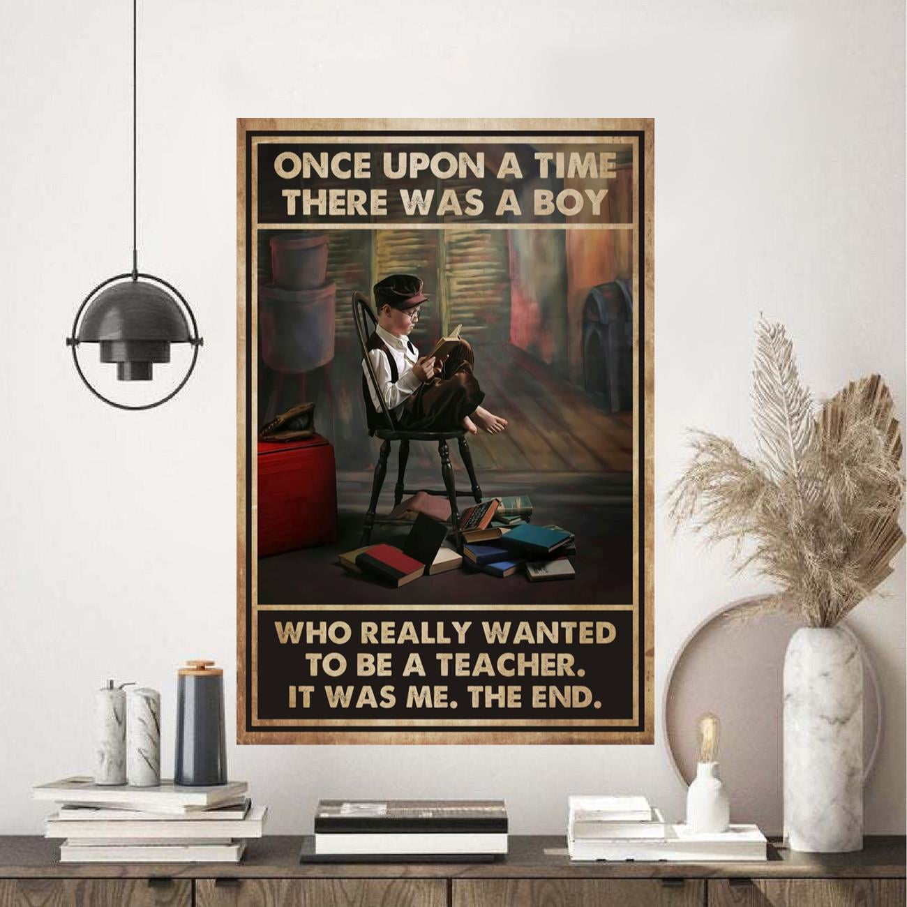 Who Really Wanted To Be A Teacher Poster 24 x 36 Inch Poster - Walmart.com