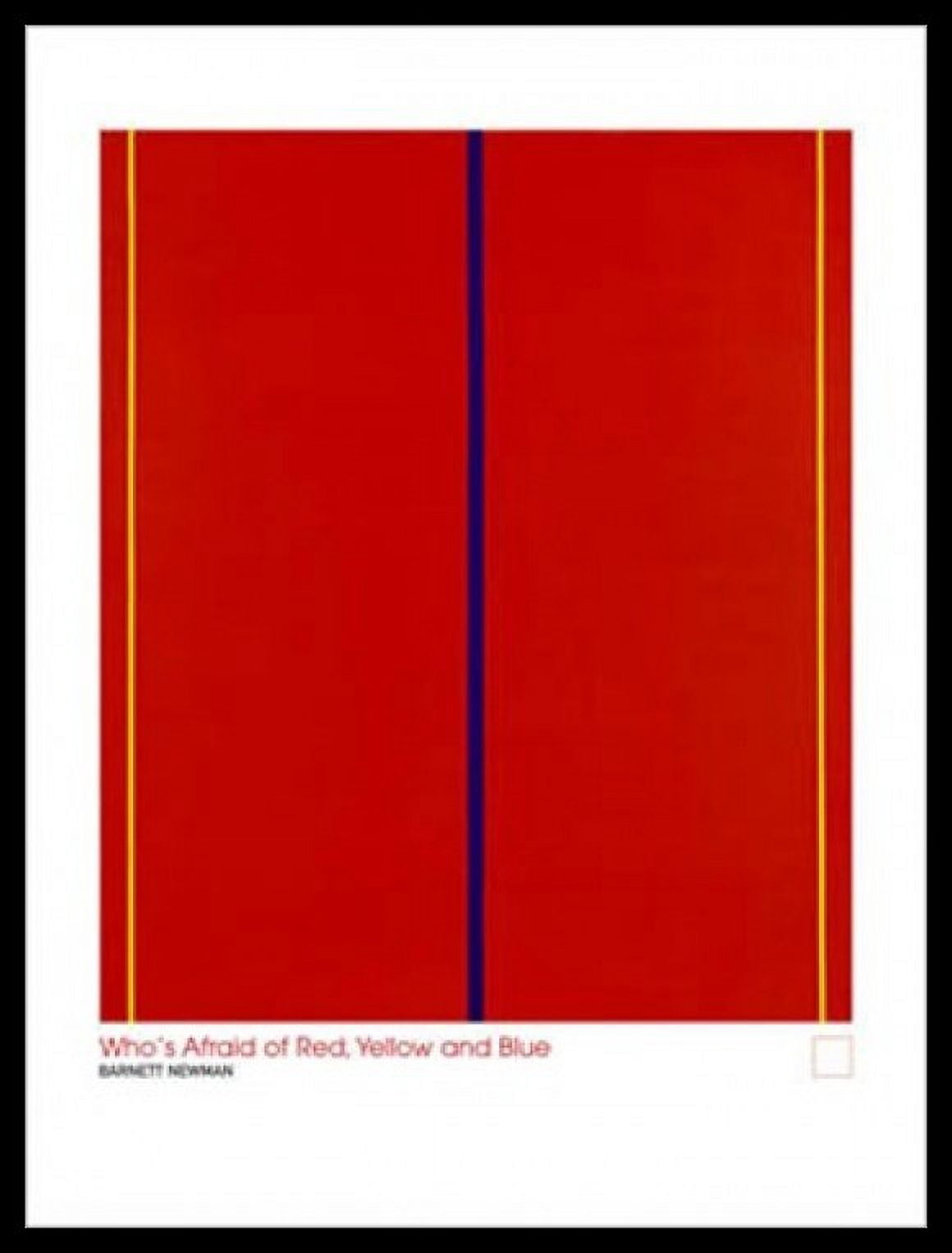 Who's Afraid of Red, Yellow and Blue Laminated & Framed Poster by ...