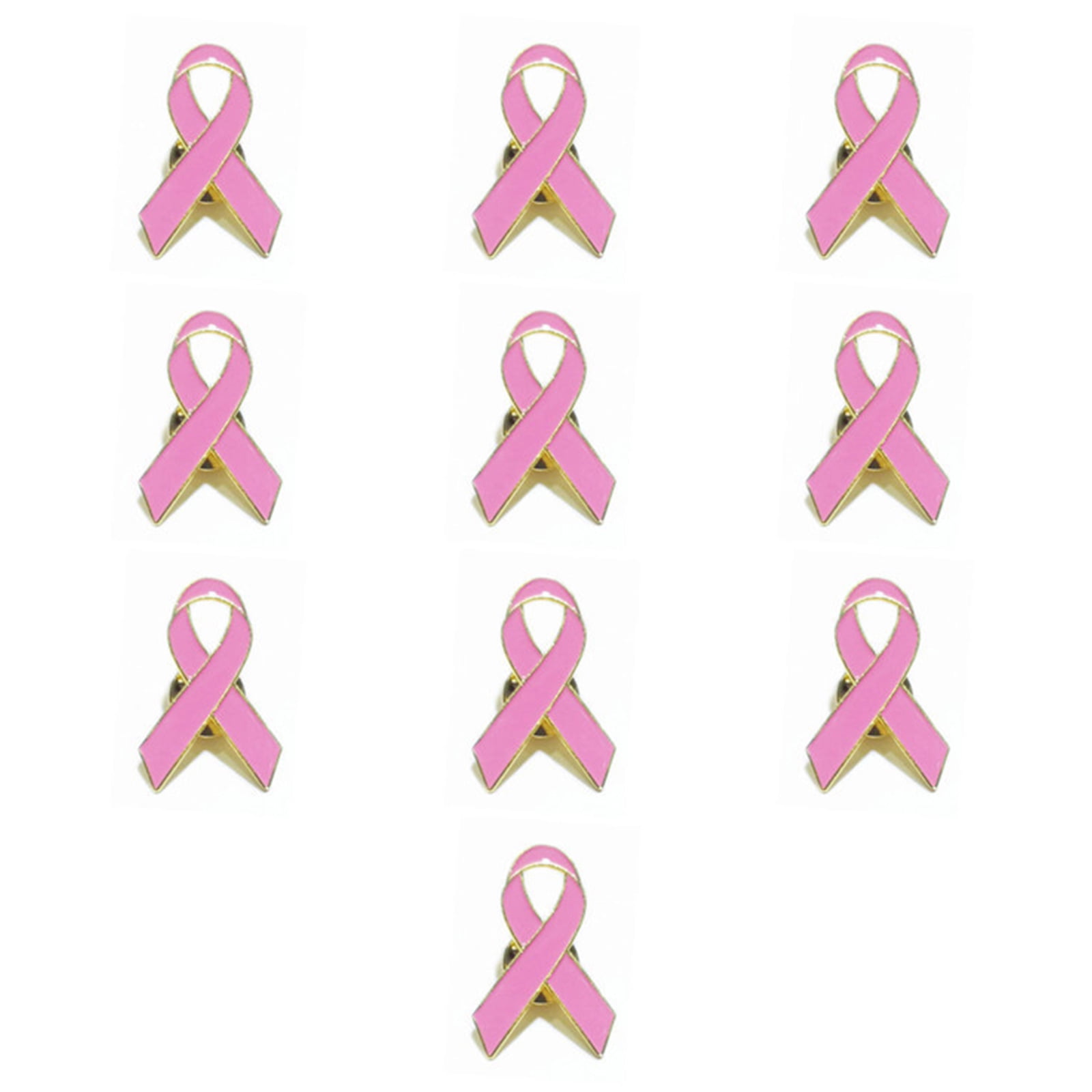 Whoamigo Breast Cancer Awareness Ribbon Corsage Lapel Pins | 10 Pack ...