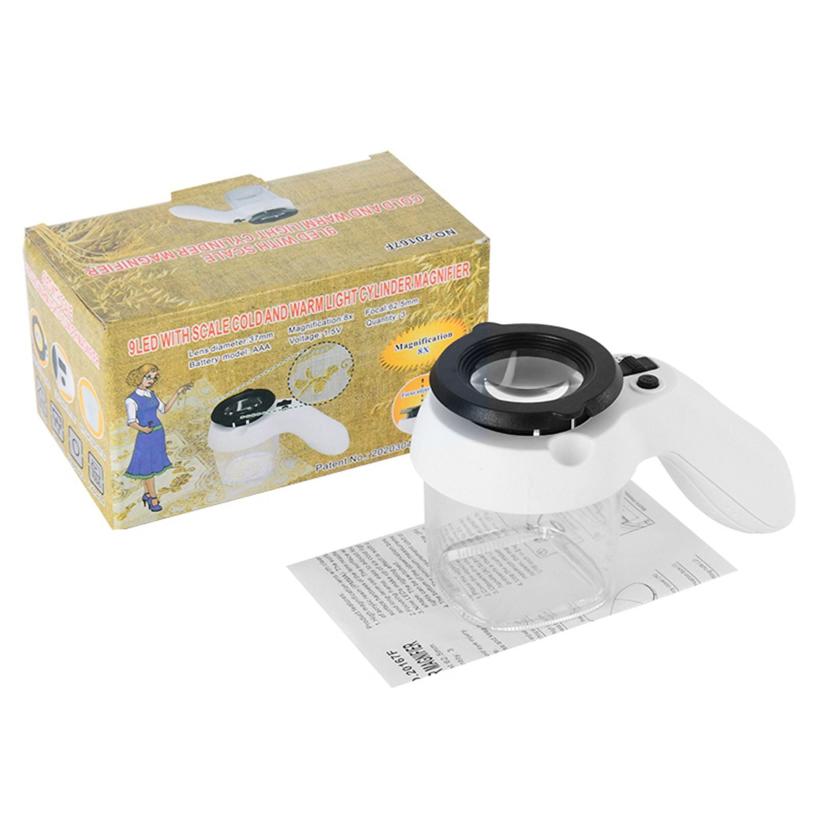 Whoamigo Bug Jar Magnifying Box with Handle & 9 LED Adjustable ...