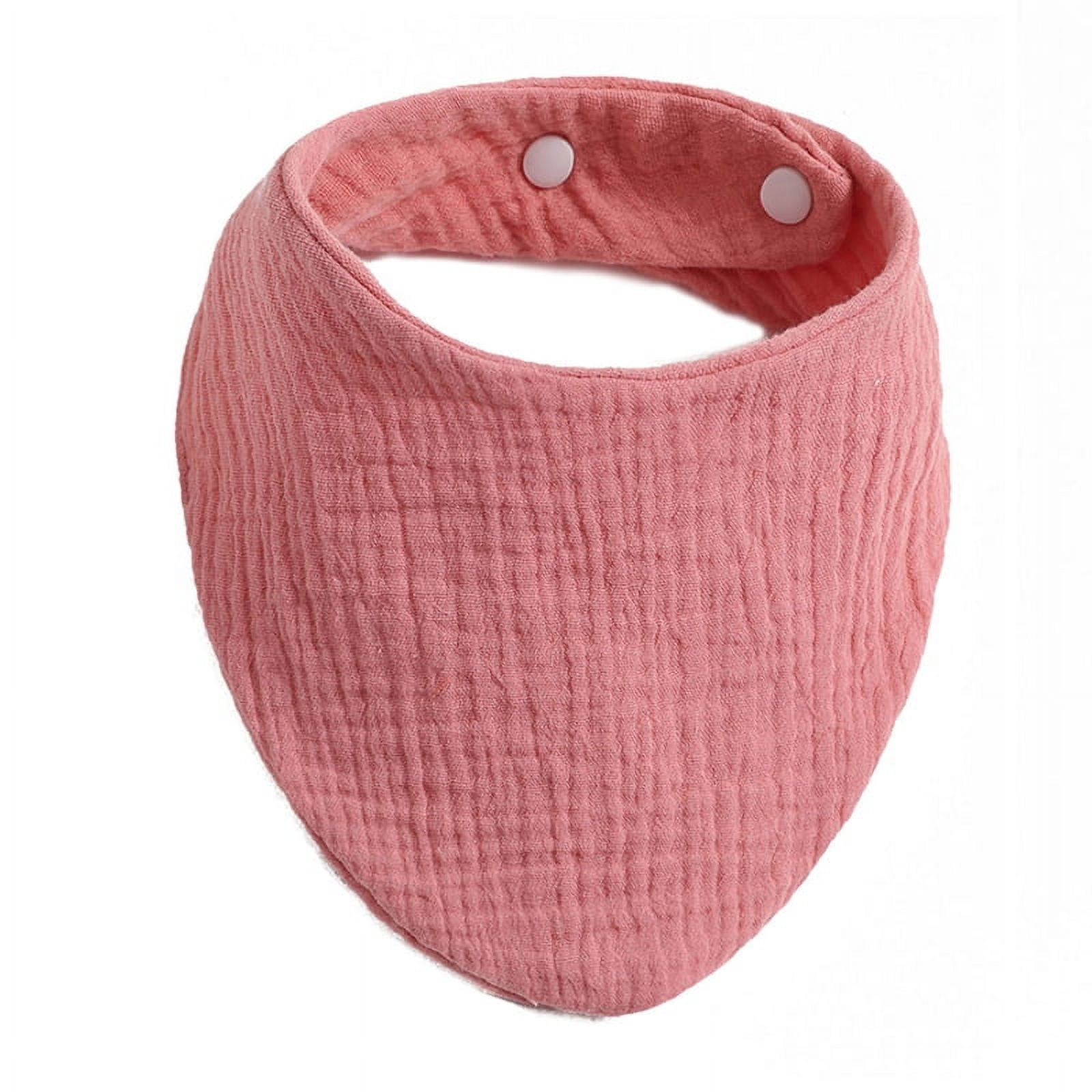 Whoamigo Cotton Bandana Bibs for Newborns - Solid Triangle Style Burp ...