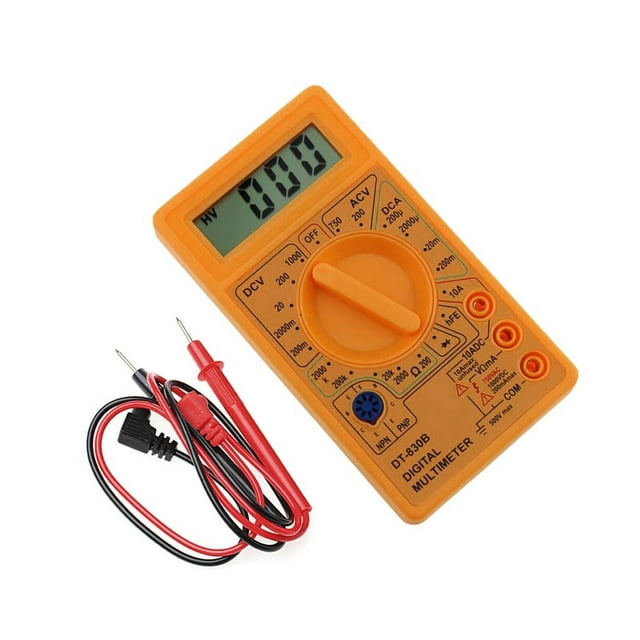 Whoamigo DT-830B Multimeter LCD Auto Range Digital Voltmeter Ohmmeter ...