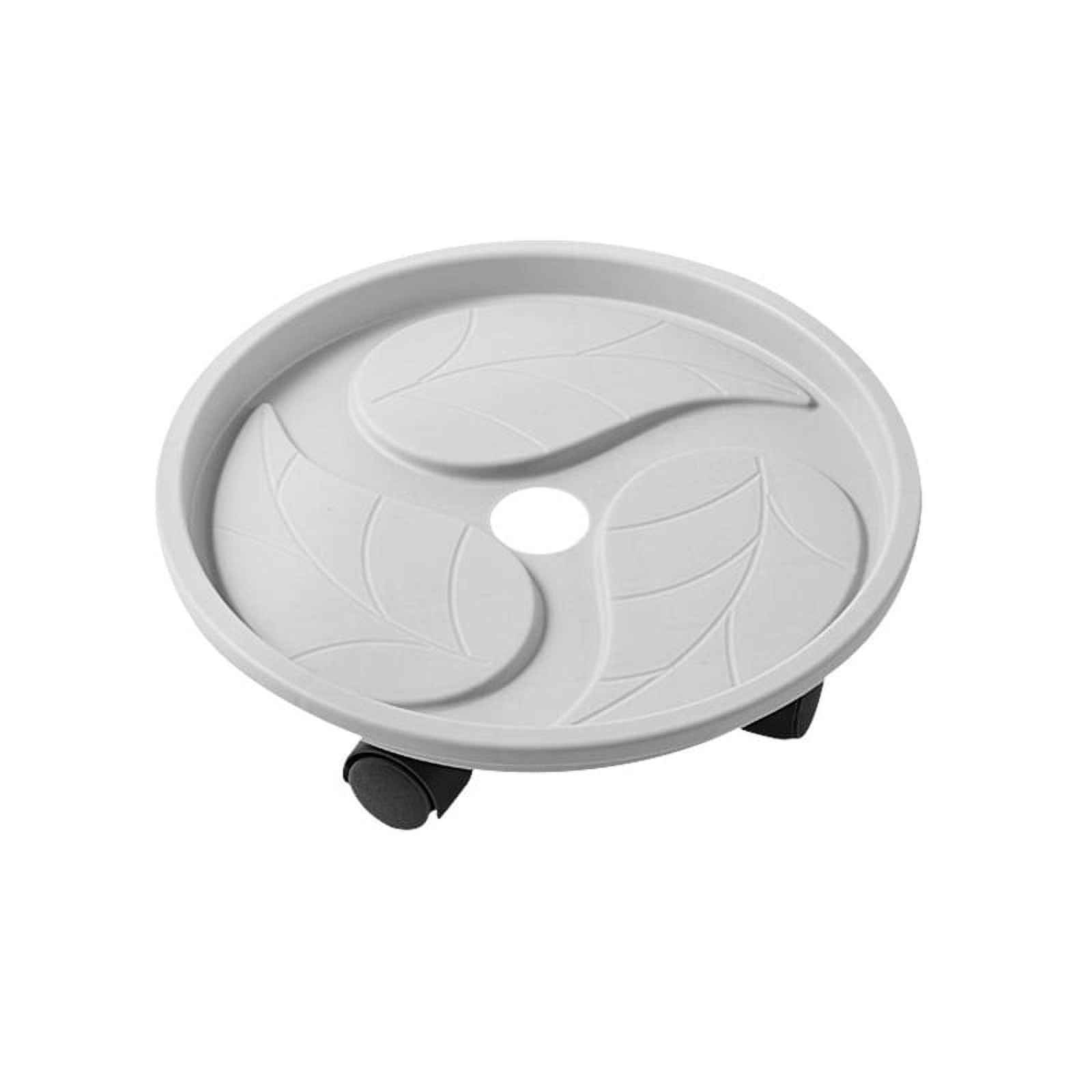 Whoamigo Flower Pot Tray with Rollers Drainage Tray Round/Square Plant ...