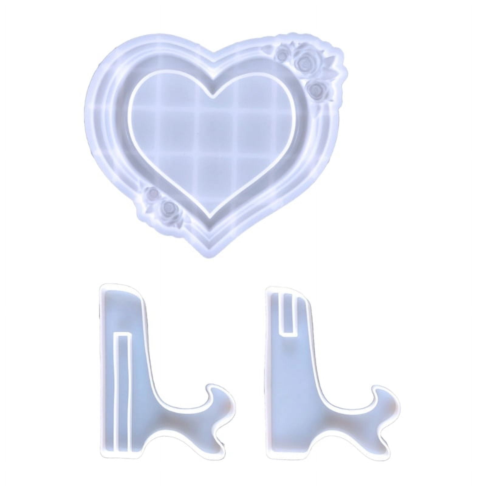 Whoamigo Heart Photo Frame Mold Silicone Bracket Mold Display Stand ...