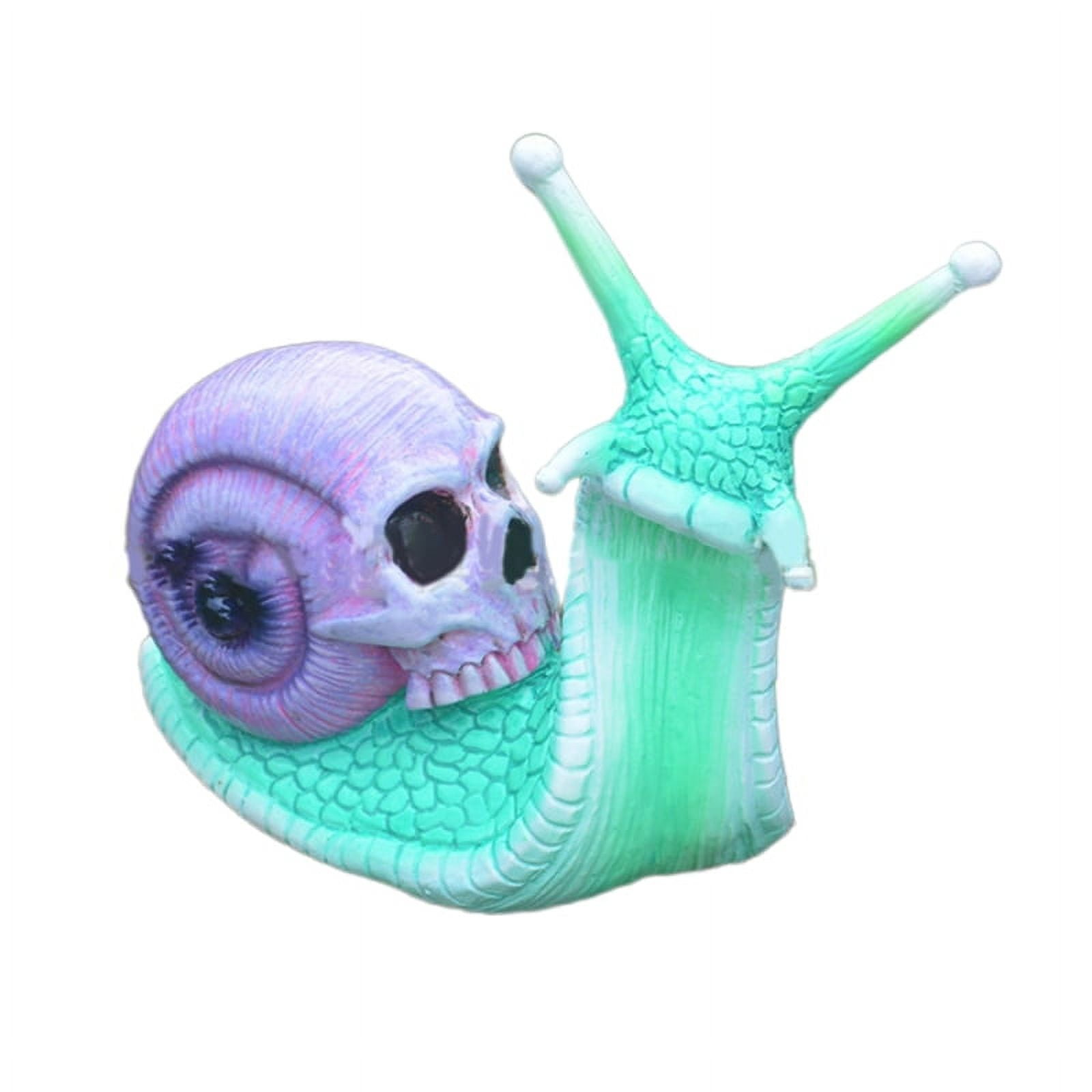Whoamigo Mini Snail Sculpture Horror Decor Garden Yard Cute Decor ...