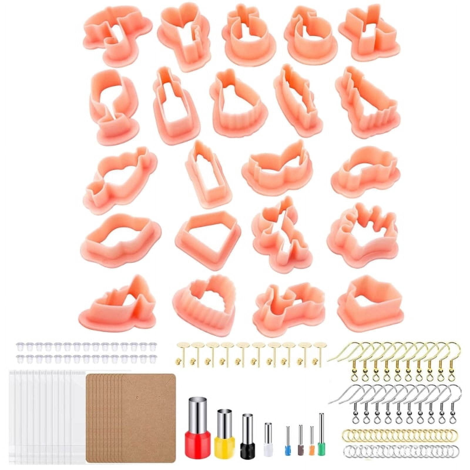 Whoamigo Plastic Clay Cutters Kits Handmade DIY Jewelry Making Tools ...