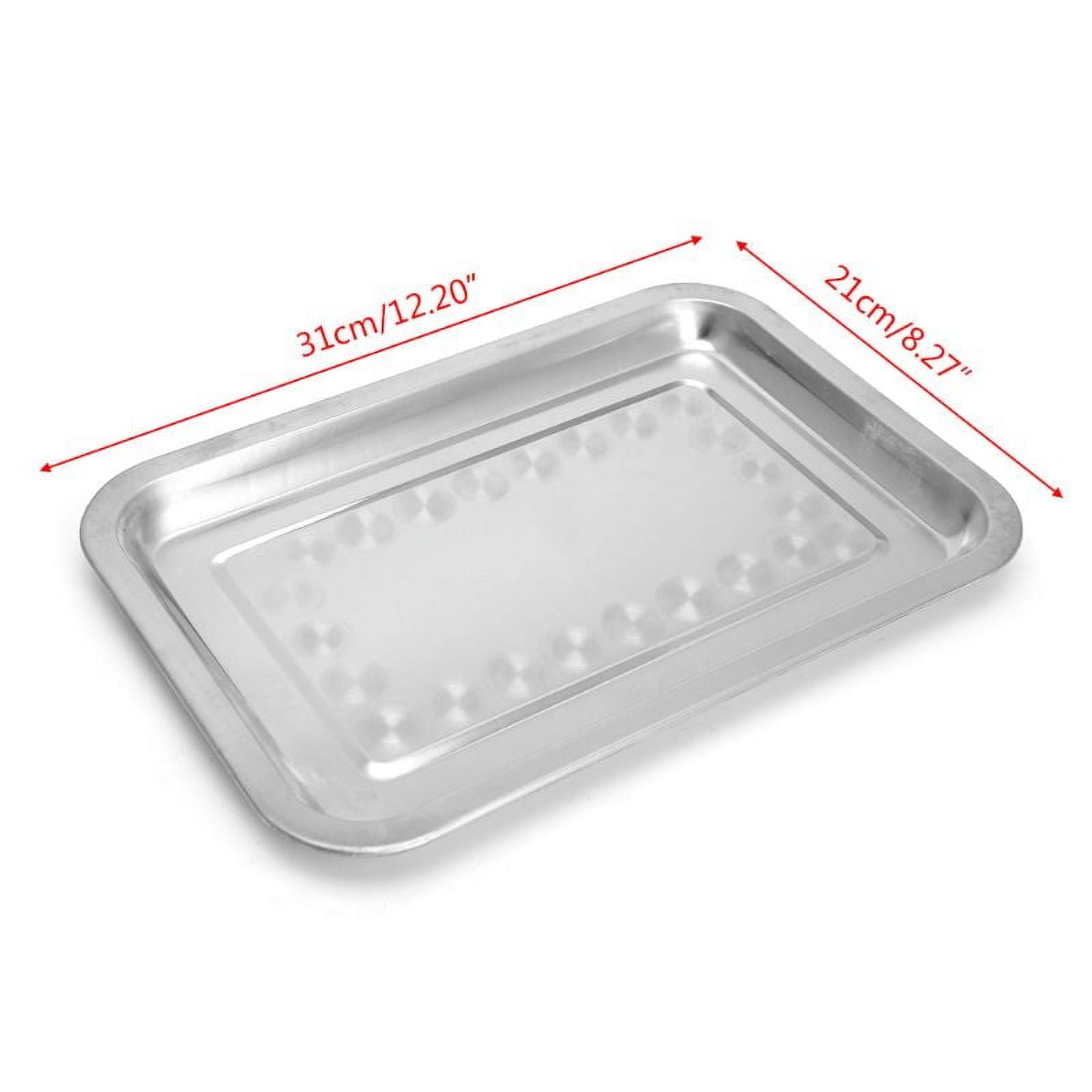 Whoamigo Stainless Steel Rectangular Plate Barbecue Grilled Fish Tray ...