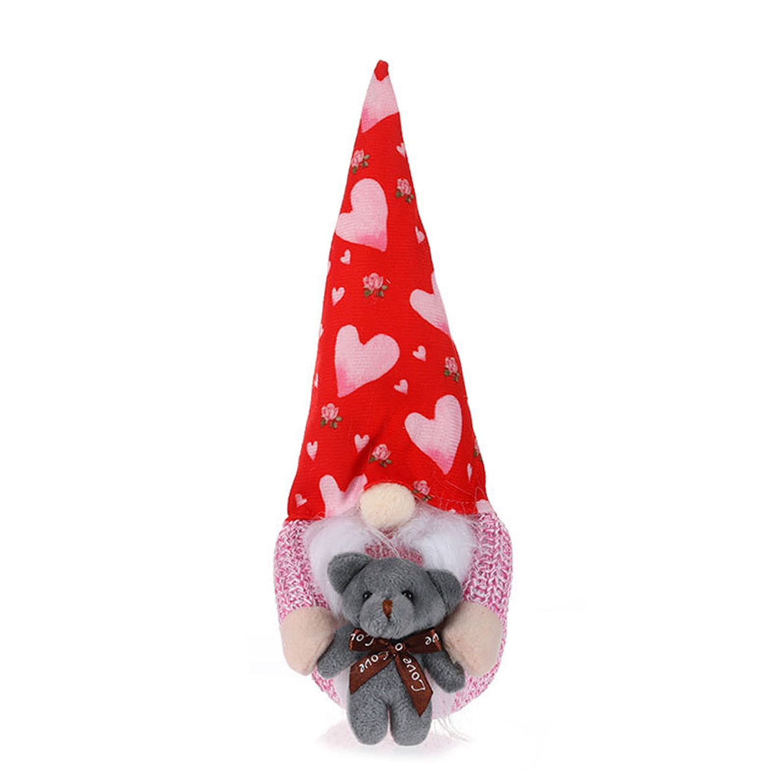 Whoamigo Valentines Day Gnome Plush Rose Flower Scandinavian Tomte Elf ...